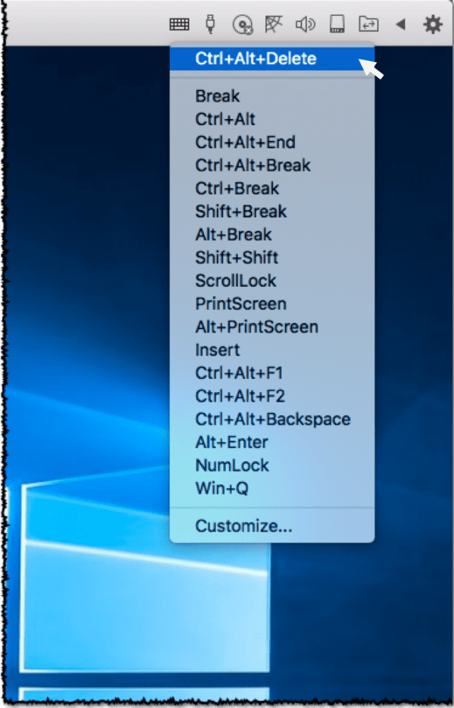 How to type CTRL + ALT + Delete on Mac with Parallels Desktop How to type CTRL + ALT + Delete on Mac with Parallels Desktop