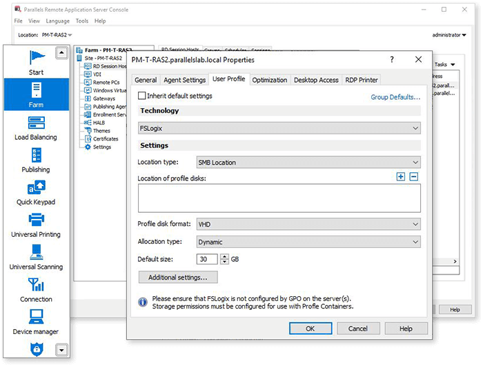 Fslogix Profile Containers Integration With Parallels Ras