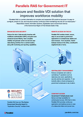 Public Sector IT Solutions with Parallels RAS
