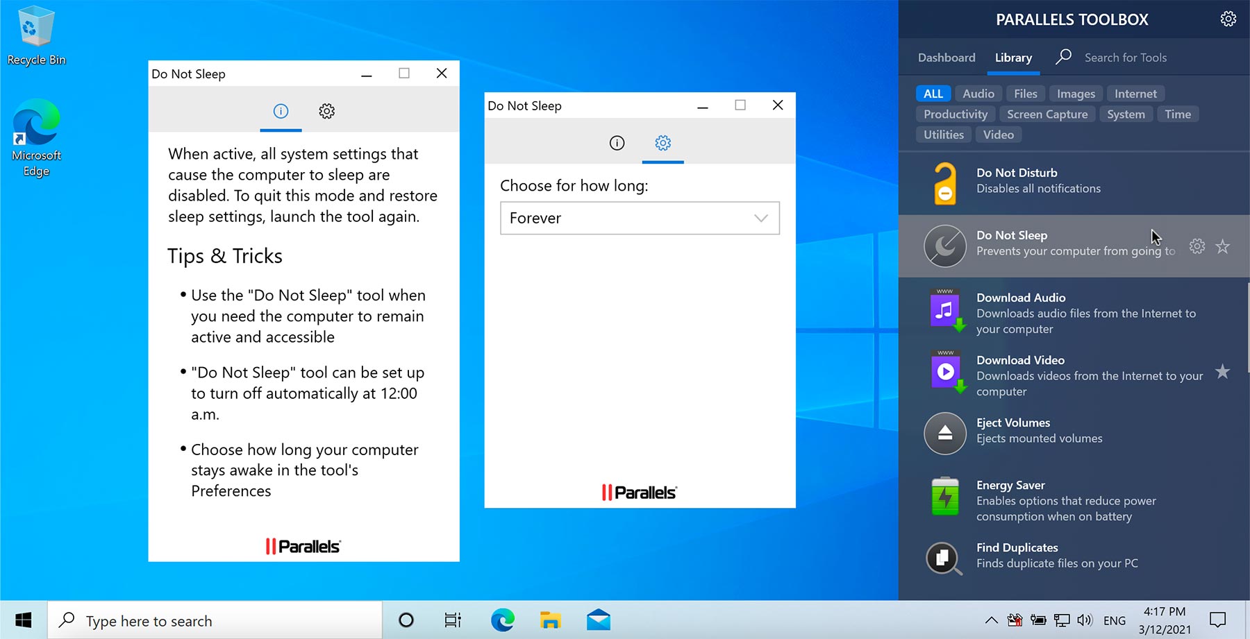 Parallels Toolbox for Mac & Windows: one-touch tools for Mac and Windows